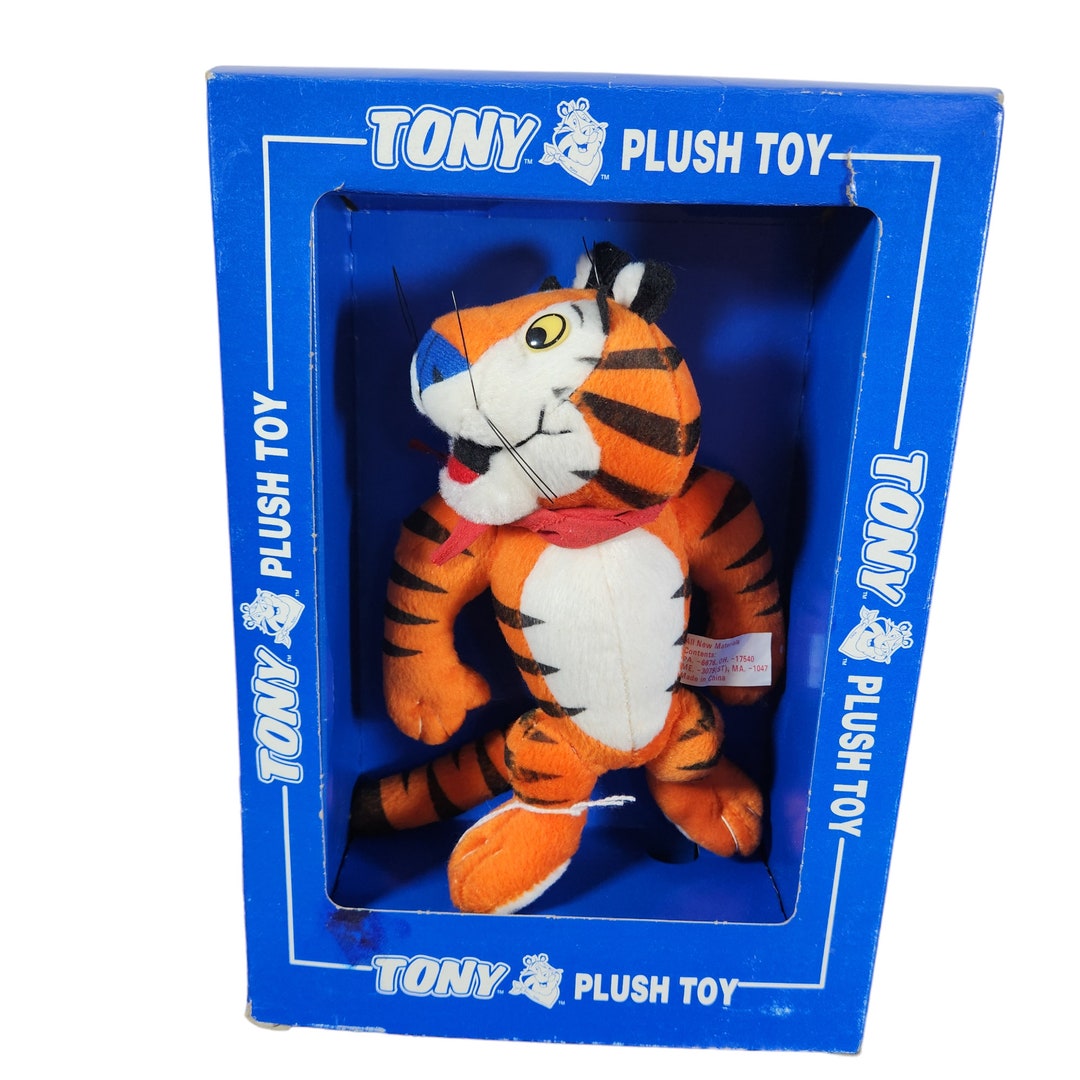 Tony the Tiger Plush Toy Kelloggs Stuffed Animal W/ Original Box 1997 ...