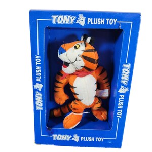 Tony the Tiger Plush Toy Kelloggs Stuffed Animal W/ Original Box 1997 ...