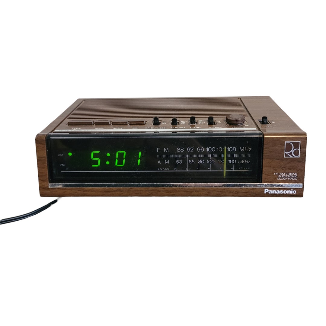Panasonic Mid Century Modern Model RC-6050 Alarm Clock Radio - Etsy