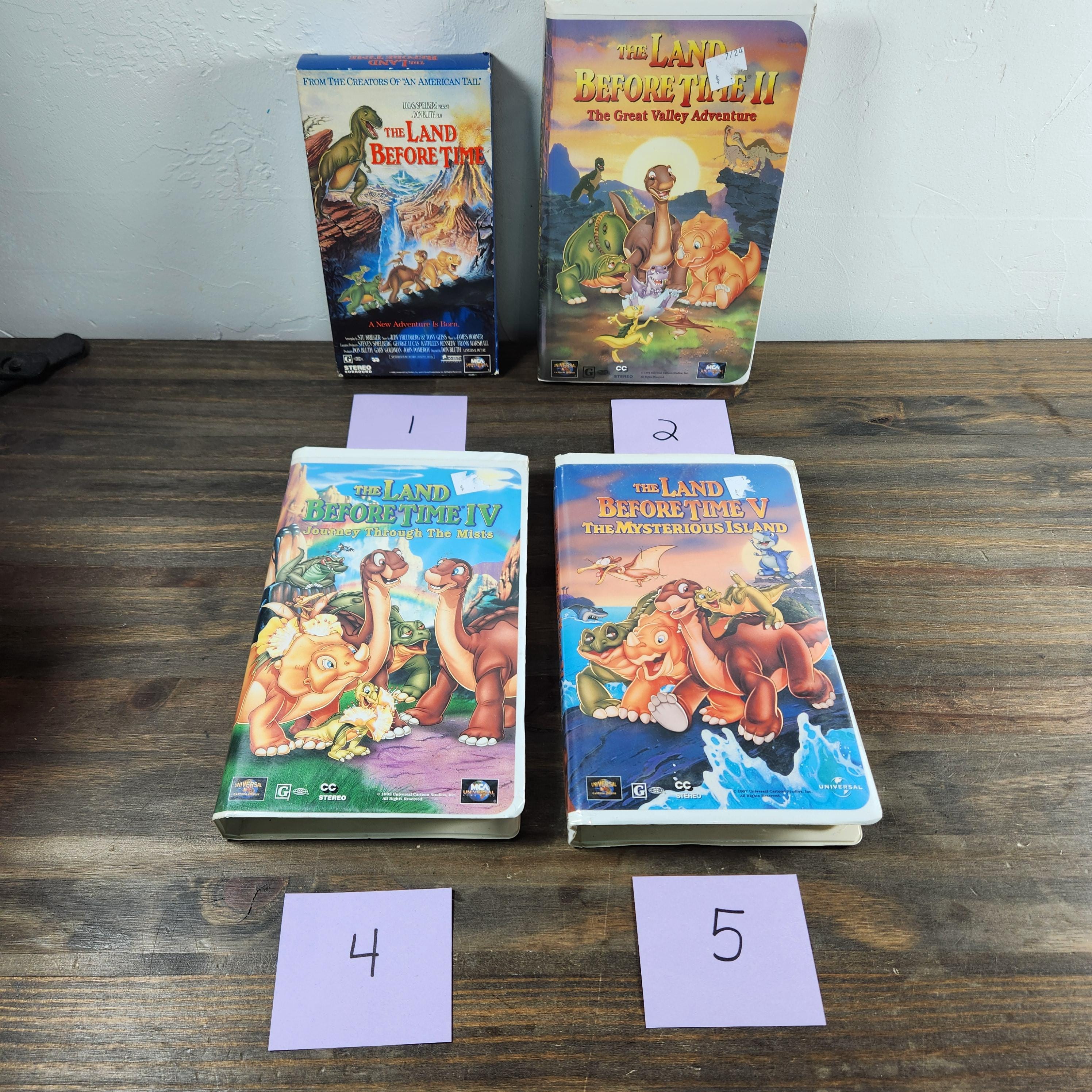 The Land Before Time VHS CHOOSE TITLES Video Cassette Tapes Movies ...
