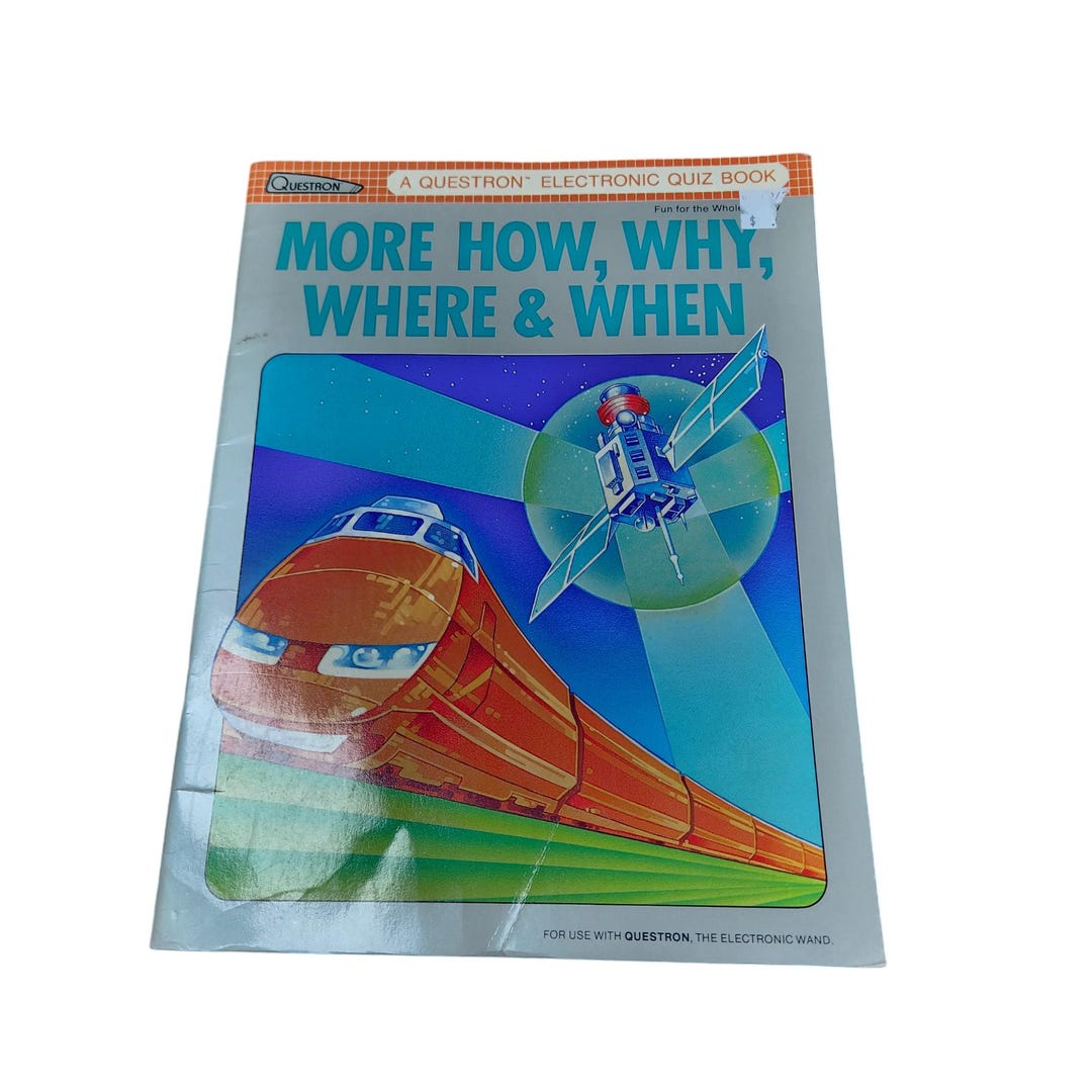 Questron Book More How Why Where When Vintage Black 1985 P1520 - Etsy