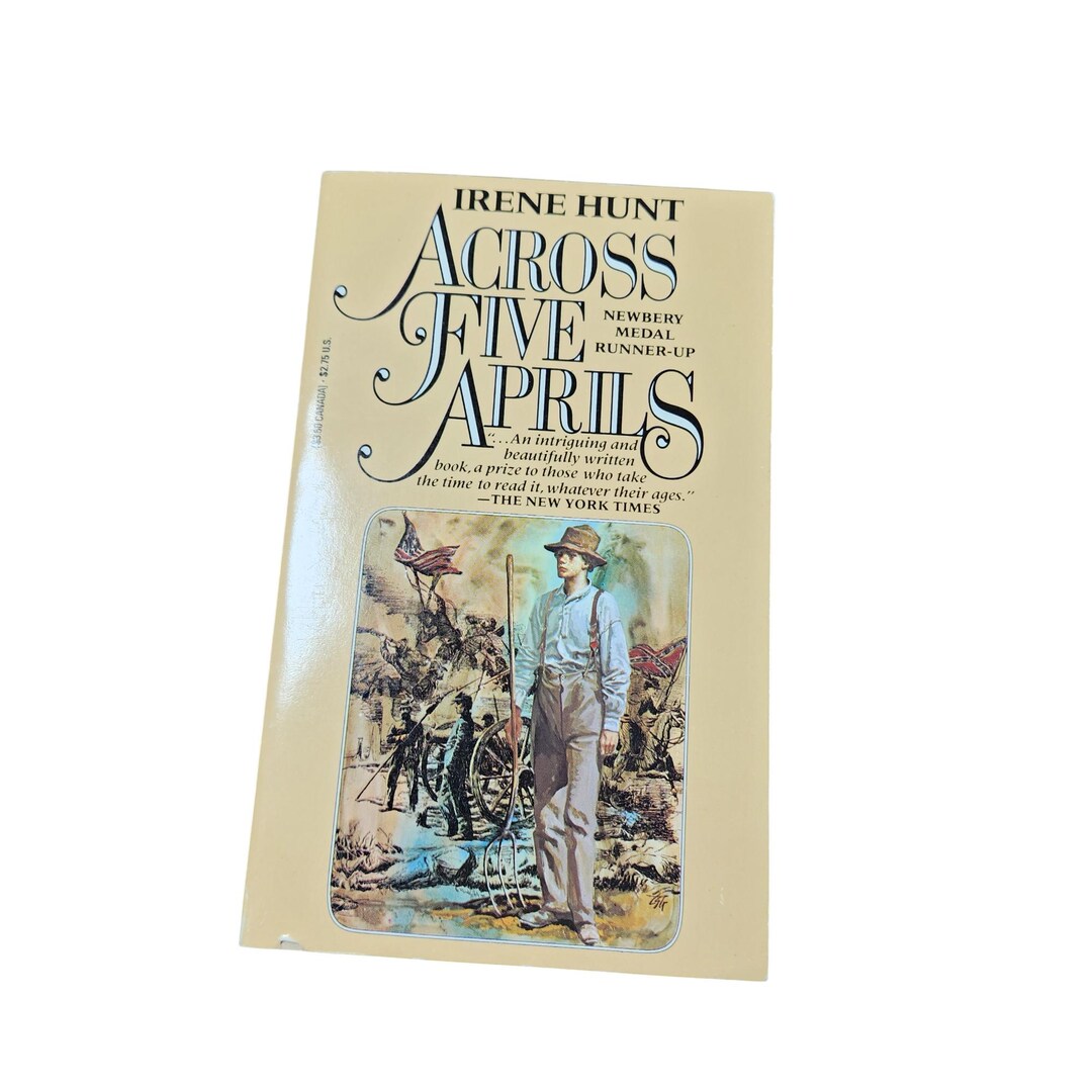 Across Five Aprils by Irene Hunt 1990 Vintage Paperback Book Civil War ...