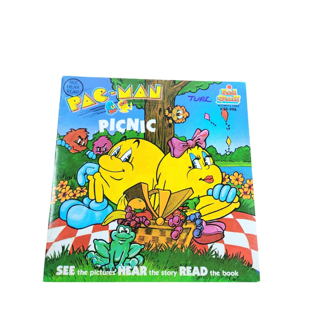 Pac Man Picnic Picture Book and Cassette Tape NO TAPE Vintage P1605 - Etsy