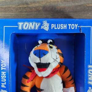 Tony the Tiger Plush Toy Kelloggs Stuffed Animal W/ Original Box 1997 ...