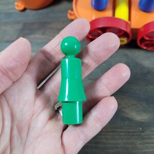 TUPPERWARE Tuppertoys Amphibio Train Set 3 Cars 4 People Figures ...