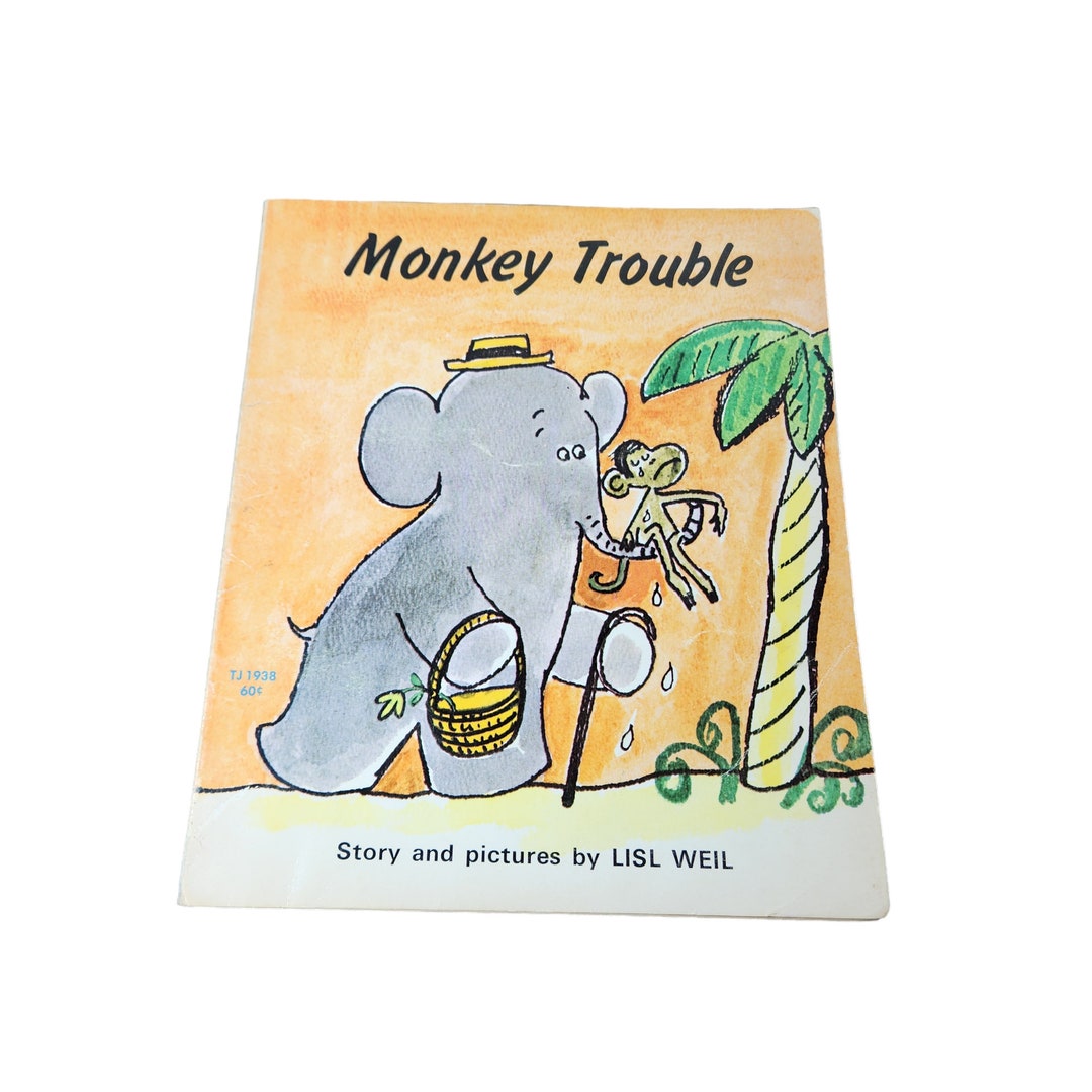Monkey Trouble Lisl Weil 1971 Vintage Paperback Scholastic Children's ...