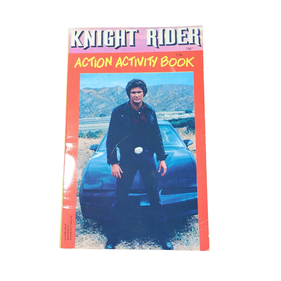 Knight Rider Tv Show David Hasselhoff Kit Car Activity Book - Etsy