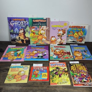 GARFIELD the Cat Build a Book Lot Choose Titles Paperback Picture Books ...