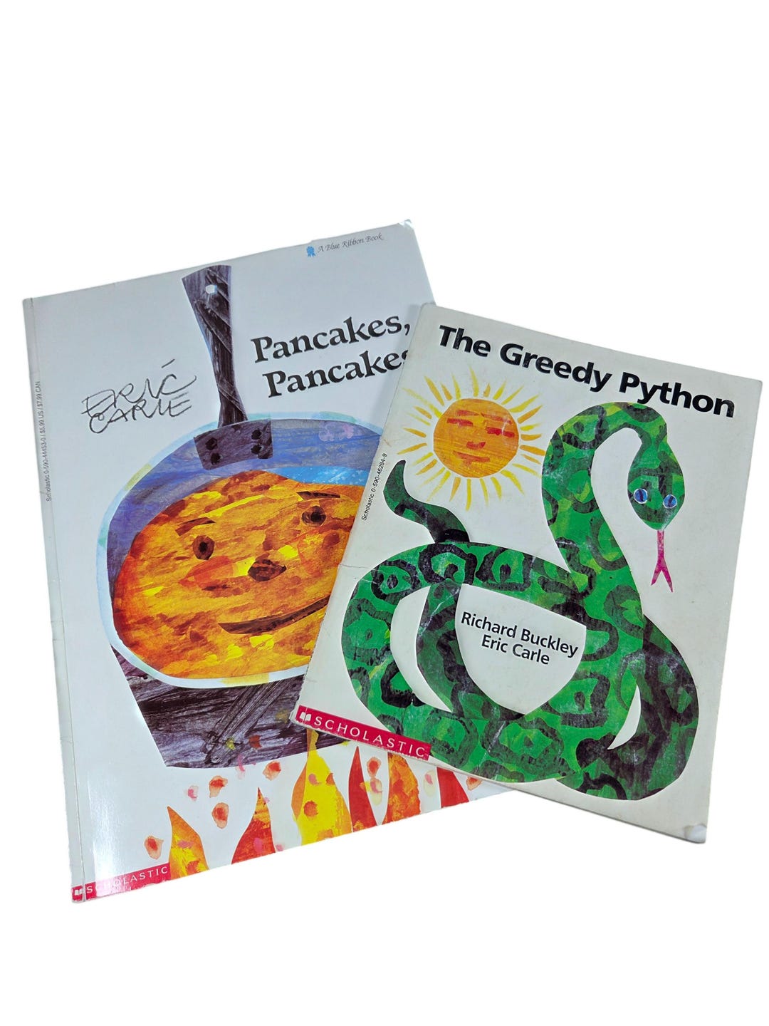Eric Carle Lot of Pancakes Greedy Python Lot of 2 Paperback Books PL688 ...