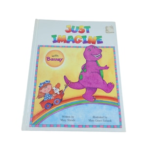 Barney the Purple Dinosaur Just Imagine Book 1992 by Mary Shrode P1228 ...