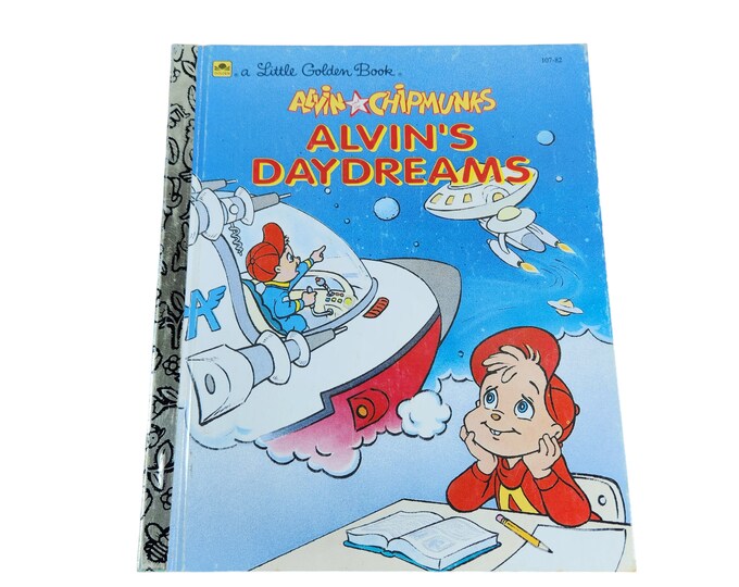 Alvin and the Chipmunks Alvin's Daydream Golden Book 80s Cartoon ...