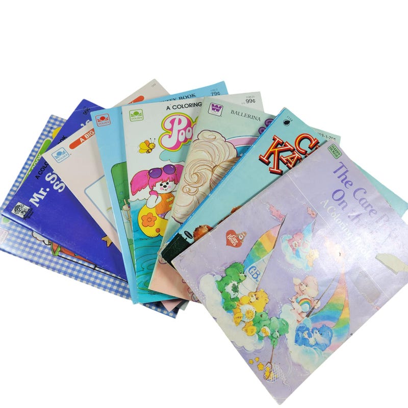Old Colouring Books 1980s - Etsy