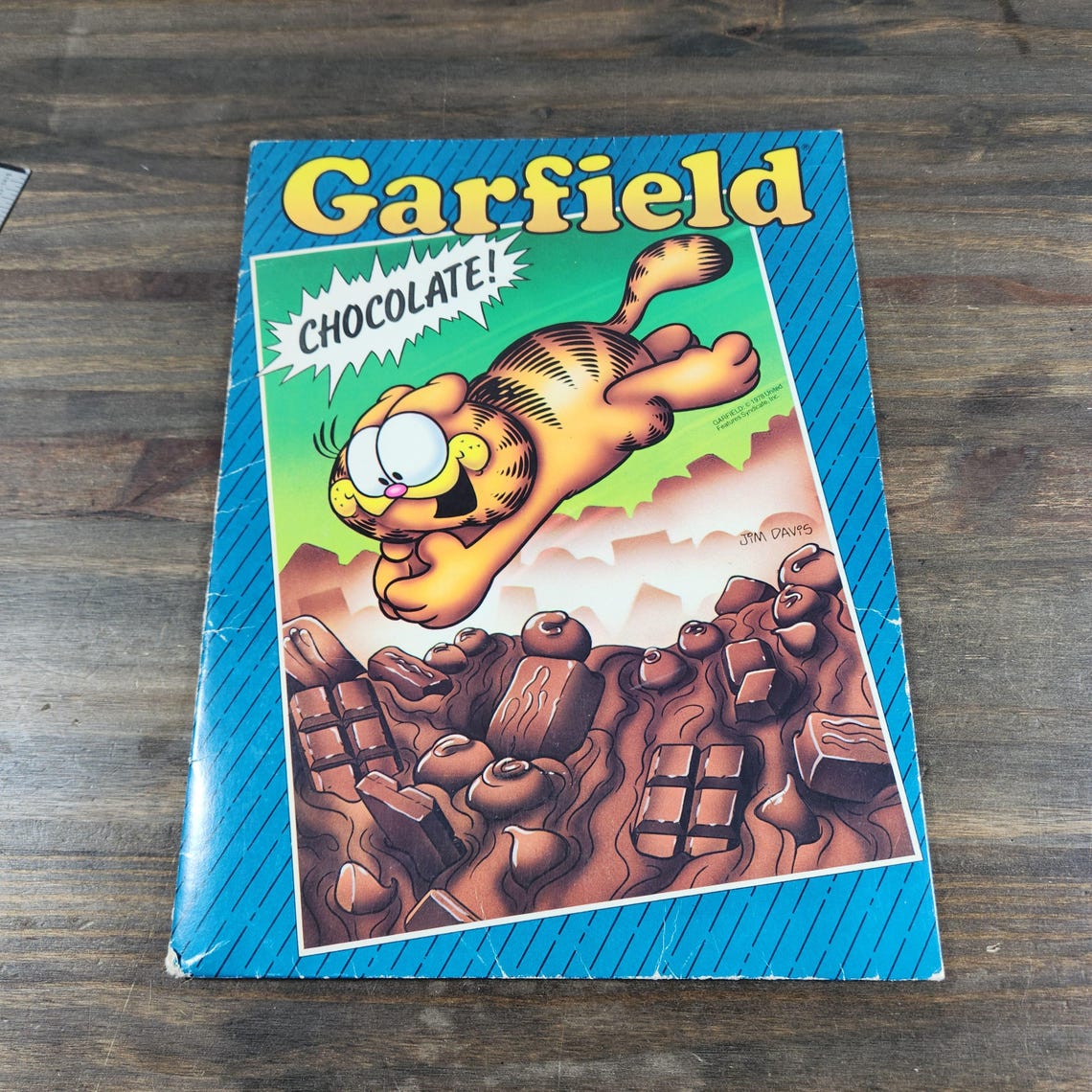 Garfield Folder Vintage Chocolate 1978 Jim Davis Mead B3 - Etsy