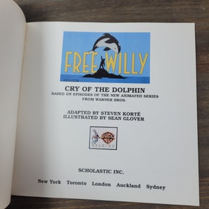 Free Willy Cry of the Dolphin Picture Paperback Books Vintage P1044 - Etsy