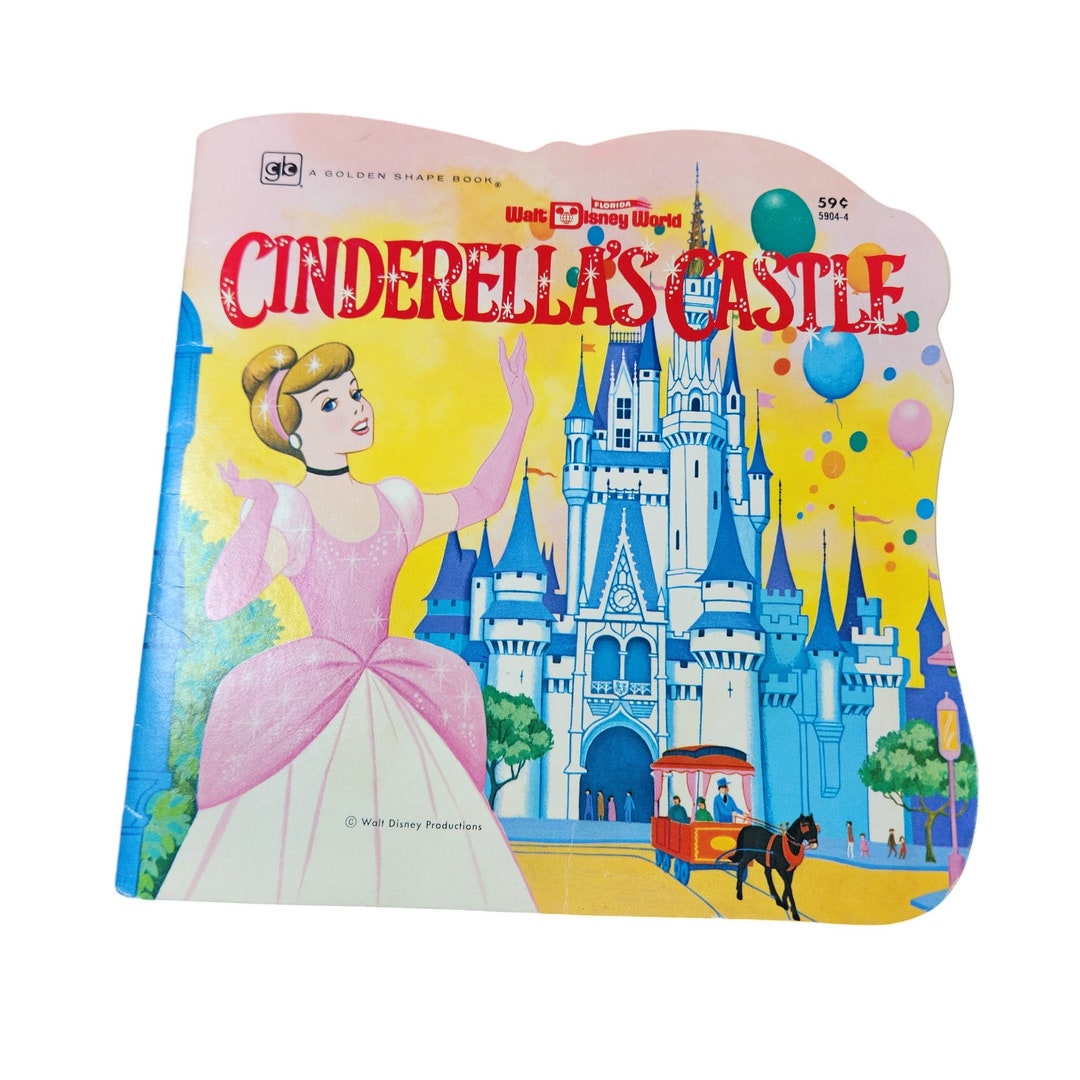Cinderellas Castle Vintage Golden Shape Books PB 1978 Walt Disney World ...