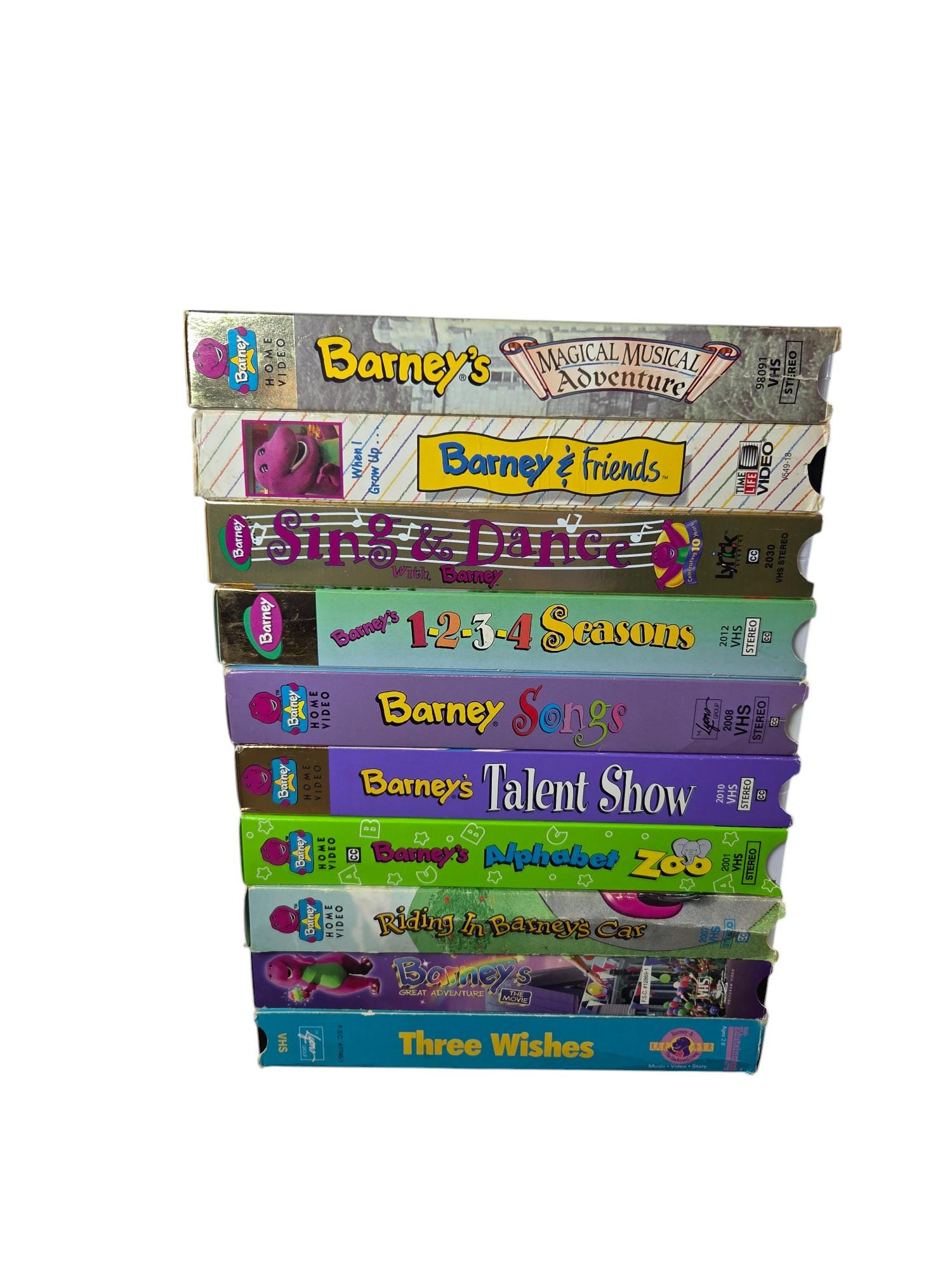 Barney & Friends VHS Choose Title Vintage Purple Dinosaur 90s - Etsy