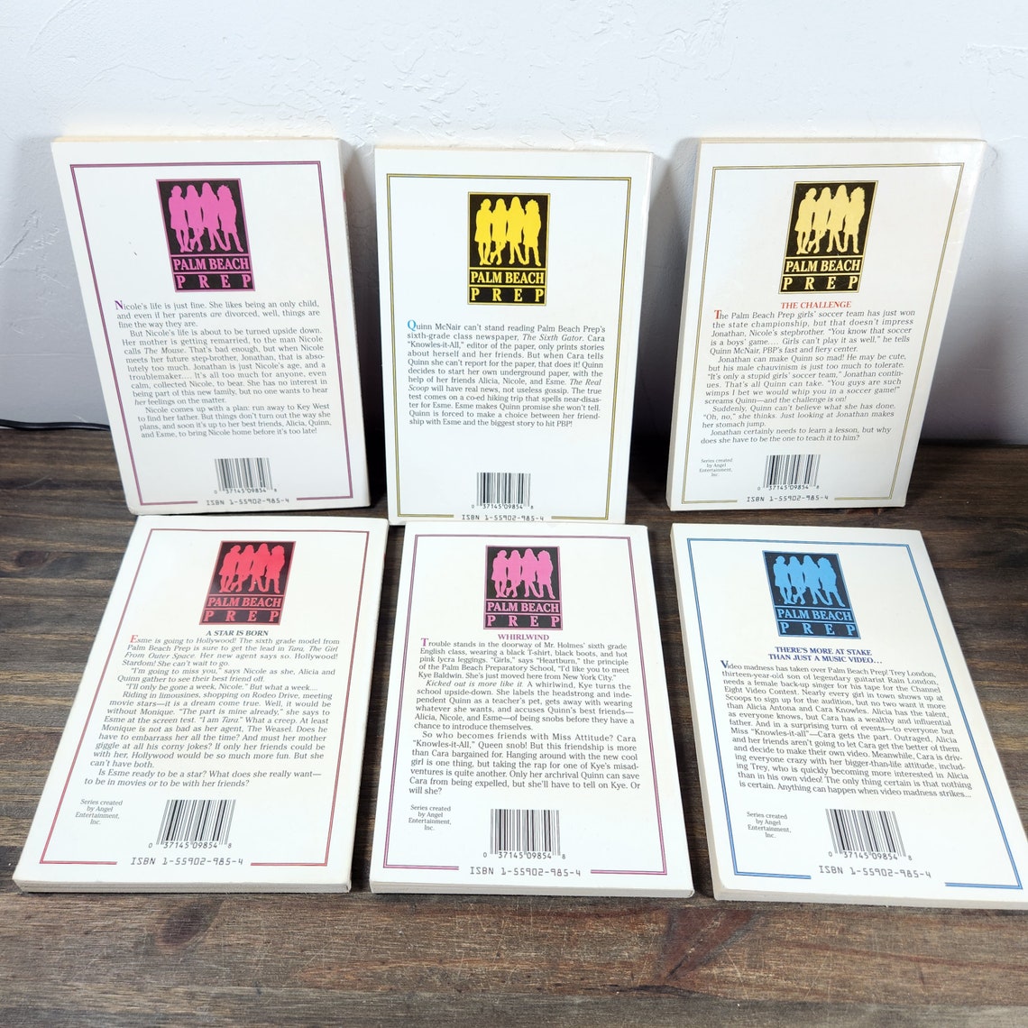 Palm Beach Prep Book Series Lot Set Books 1-6 by Elle Wolfe 1989 Angel ...