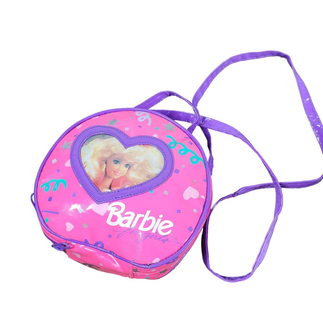 Barbie Pyramid Handbags Pink Purple Confetti Bag Purse 1991 Vintage ...
