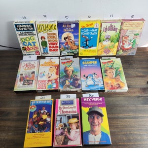 VHS CHOOSE Titles Children's Kids Animated Video Cassette Tapes Movies ...