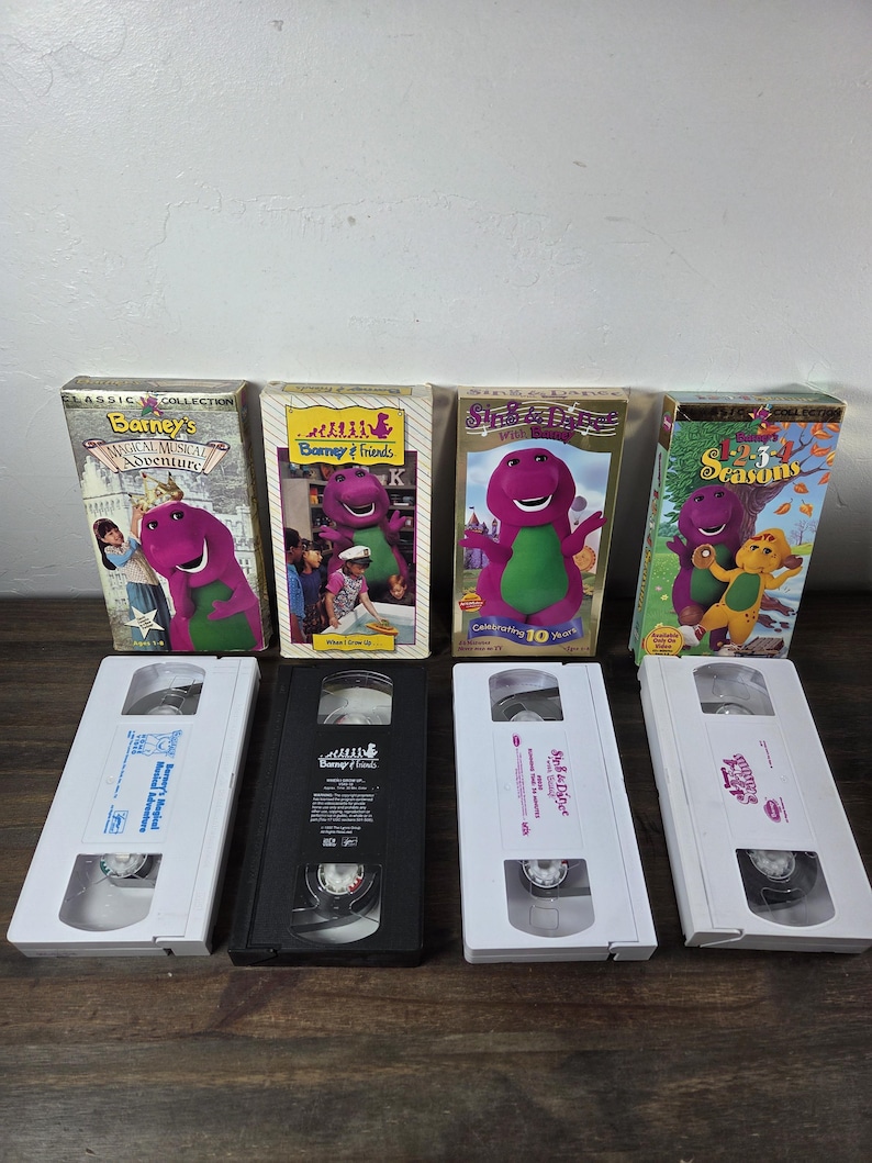 Barney & Friends VHS Choose Title Vintage Purple Dinosaur 90s - Etsy