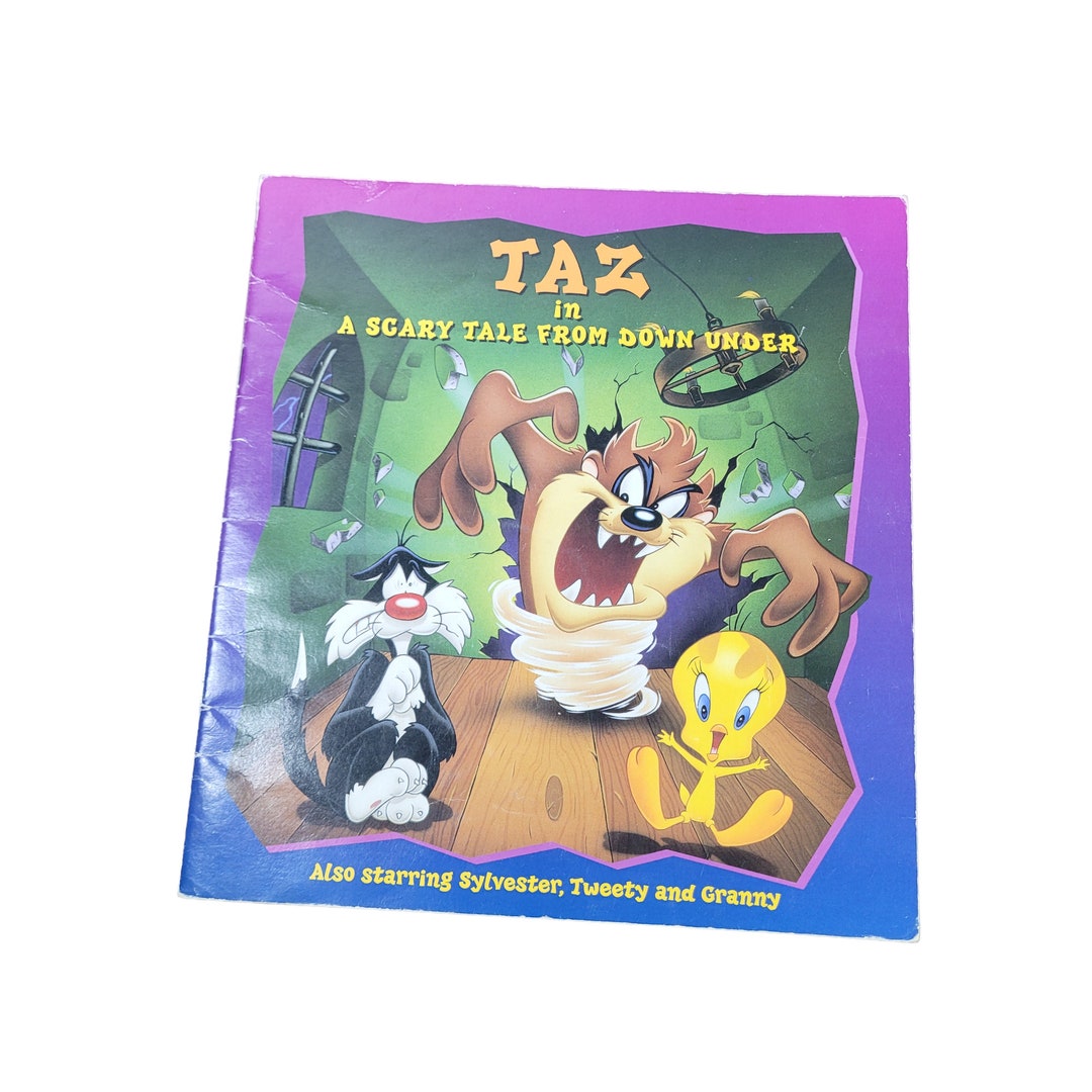 TAZ in A Scary Tale From Down Under Paperback Picture Book 90s P1036 - Etsy