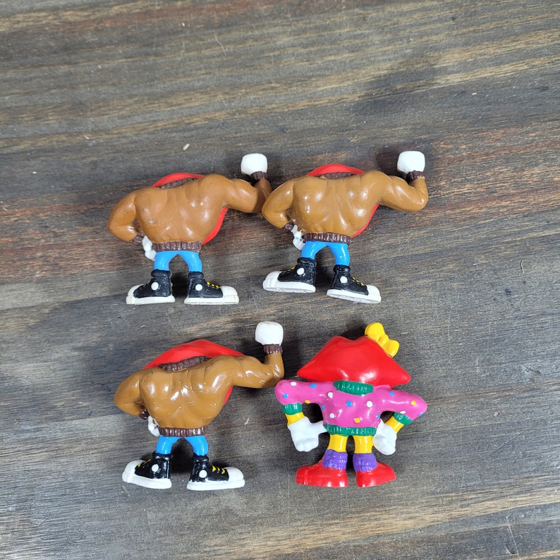 Big Mouth Lips Tang General Foods Applause PVC Figure Lot of 4 Vintage ...