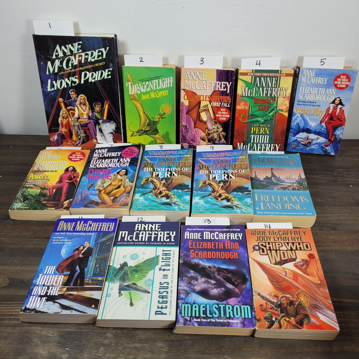ANNE MC CAFFREY Mccaffreybuild a Book Lot Choose Titles Fantasy ...
