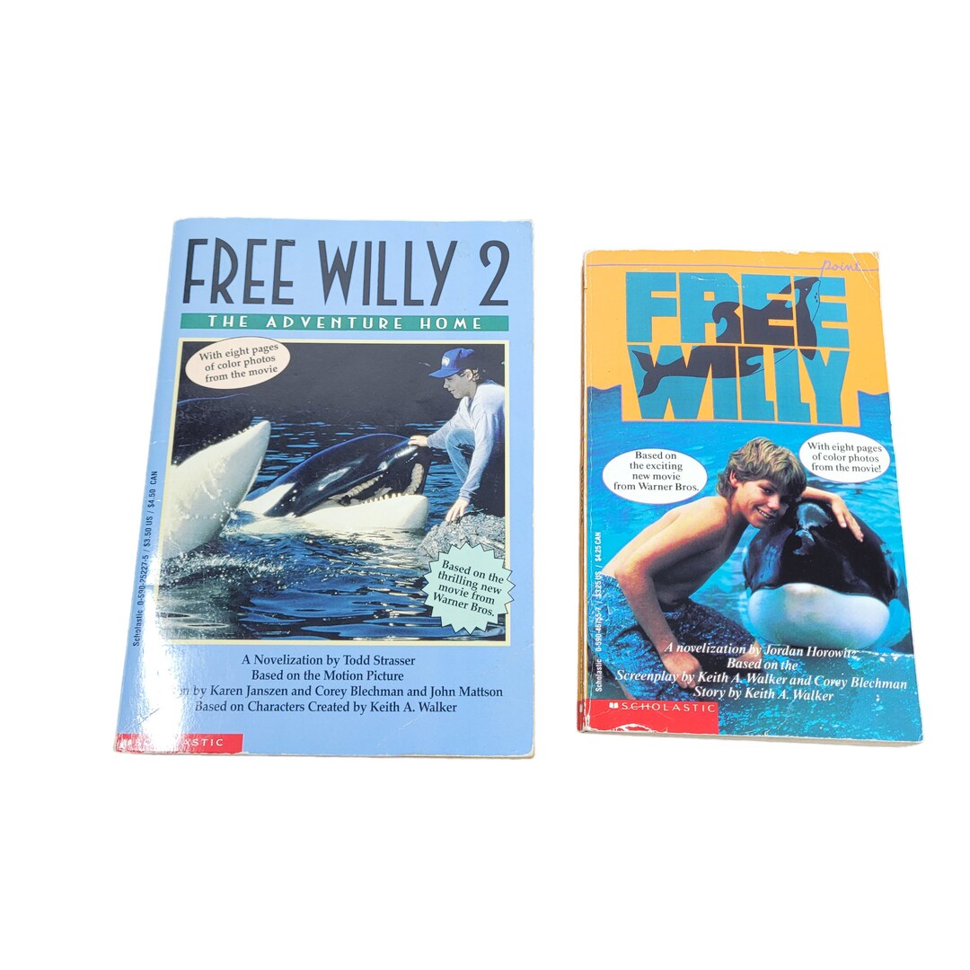Free Willy and Free Willy II Movie Novelization Paperback Movie Tie in ...