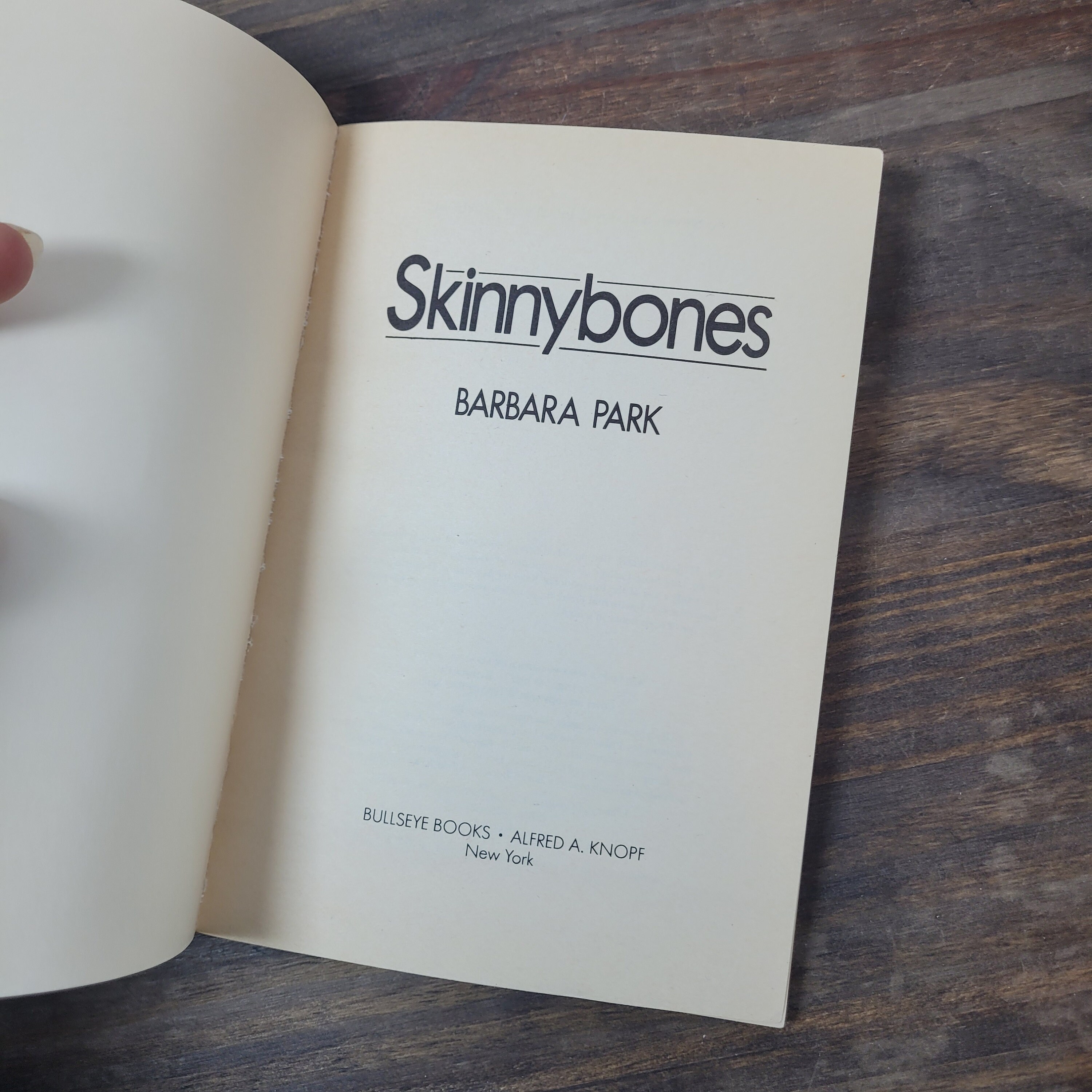 Skinnybones Barbara Park