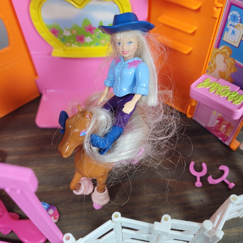 Polly Pocket Barn Horse Stable Ranch Play Set With Doll and - Etsy