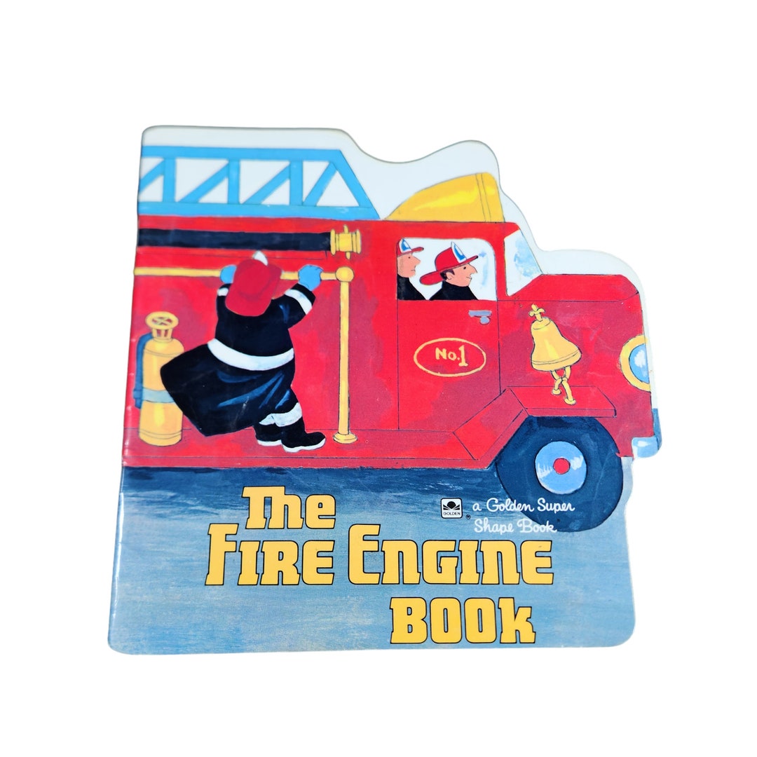 The Fire Engine Book Little Golden Books Shape Vintage P1287 - Etsy