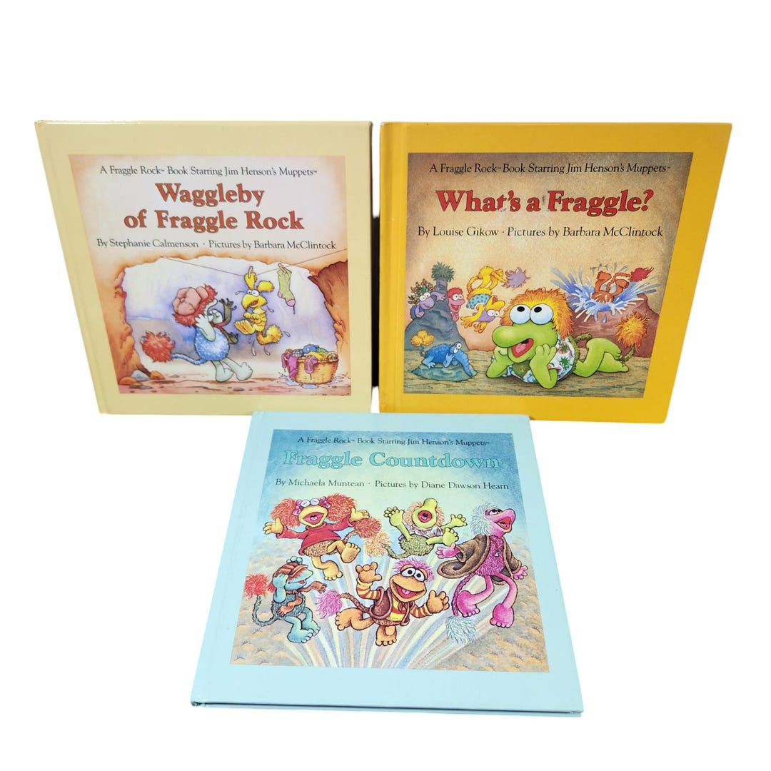 Fraggle Rock Picture Books Jim Henson Lot of 3 Hardcover 1980s Vintage ...