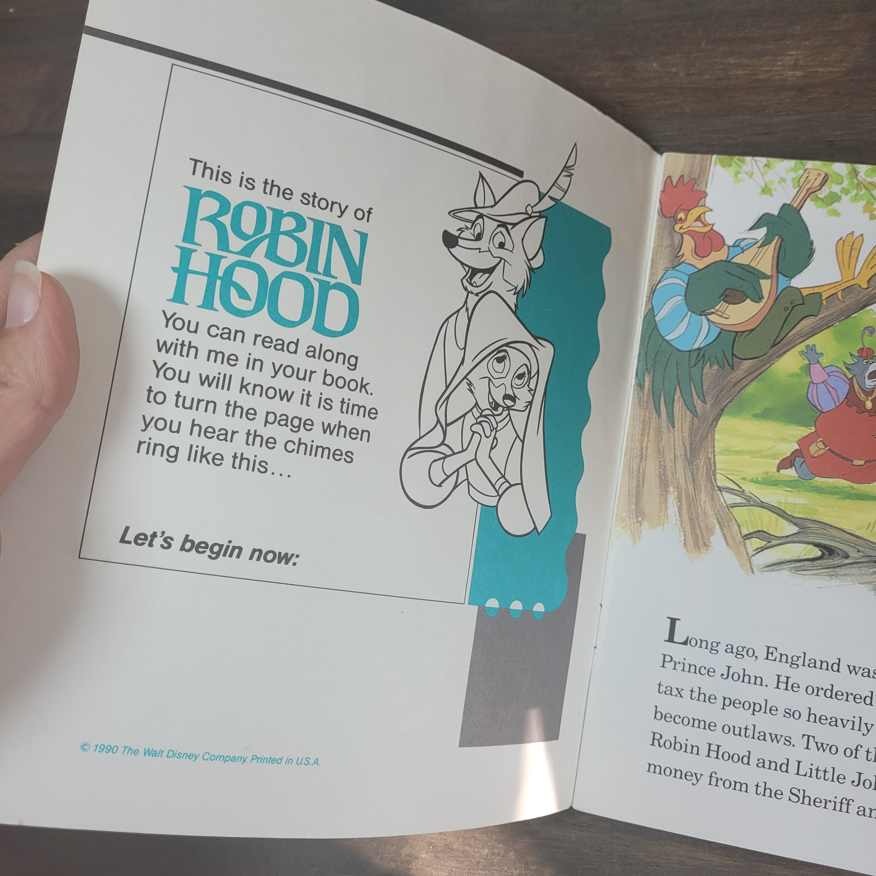 Disney Read Along Robin Hood Picture Story Book Paperback NO - Etsy Canada