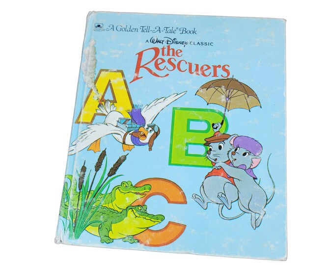 The Rescuers ABC A Tell-a-tale Book. Hardcover Vintage E109 - Etsy