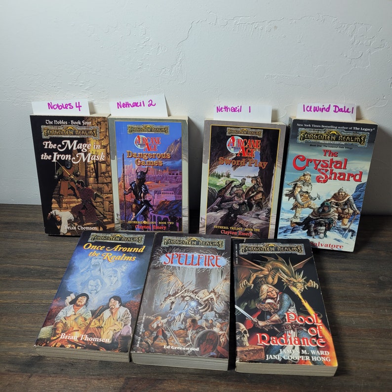 FORGOTTEN REALMS Build a Book Lot Choose Titles D&D Dungeons and ...