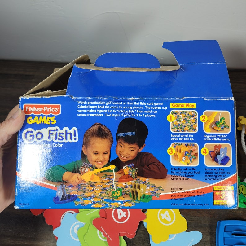 Fisher Price Go Fish Game Complete Game With Original Box 1998 - Etsy