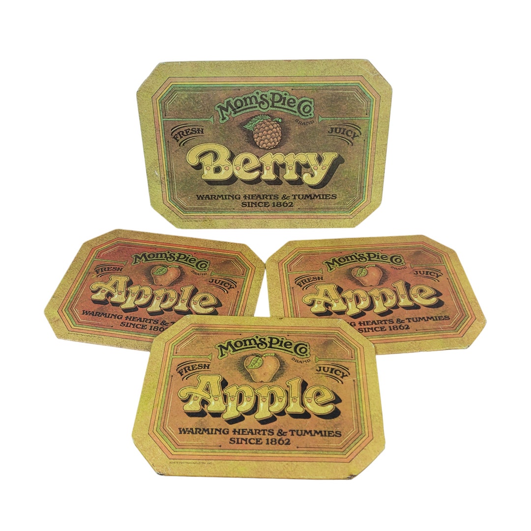 Mom's Pie Co. Vintage Ballonoff Hot Plate Pad Insulated Mats Berry ...