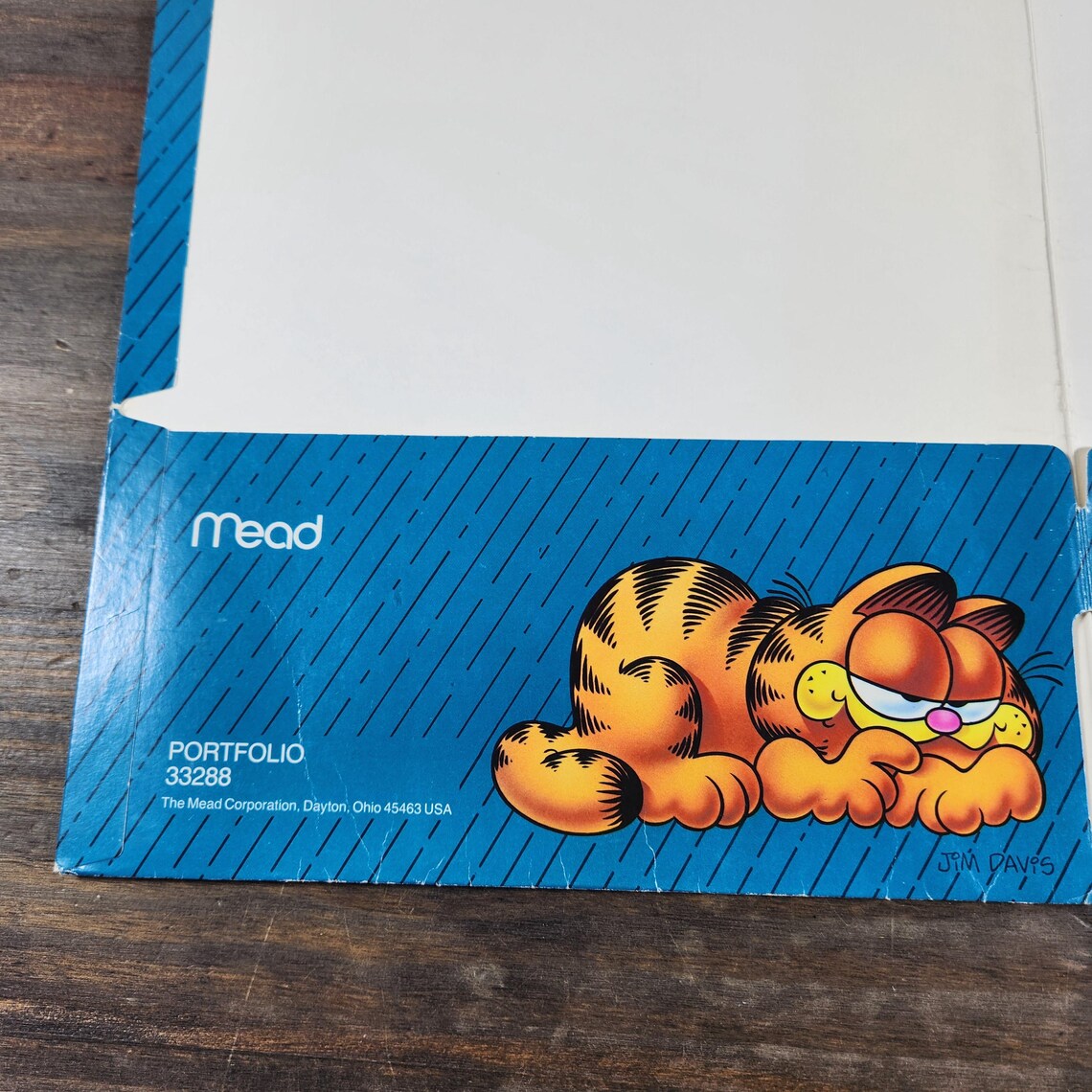 Garfield Folder Vintage Chocolate 1978 Jim Davis Mead B3 - Etsy