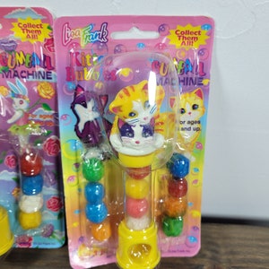 Flix Lisa Frank Bubble Gum Gumball Machine Candy Container Bundle Lot ...