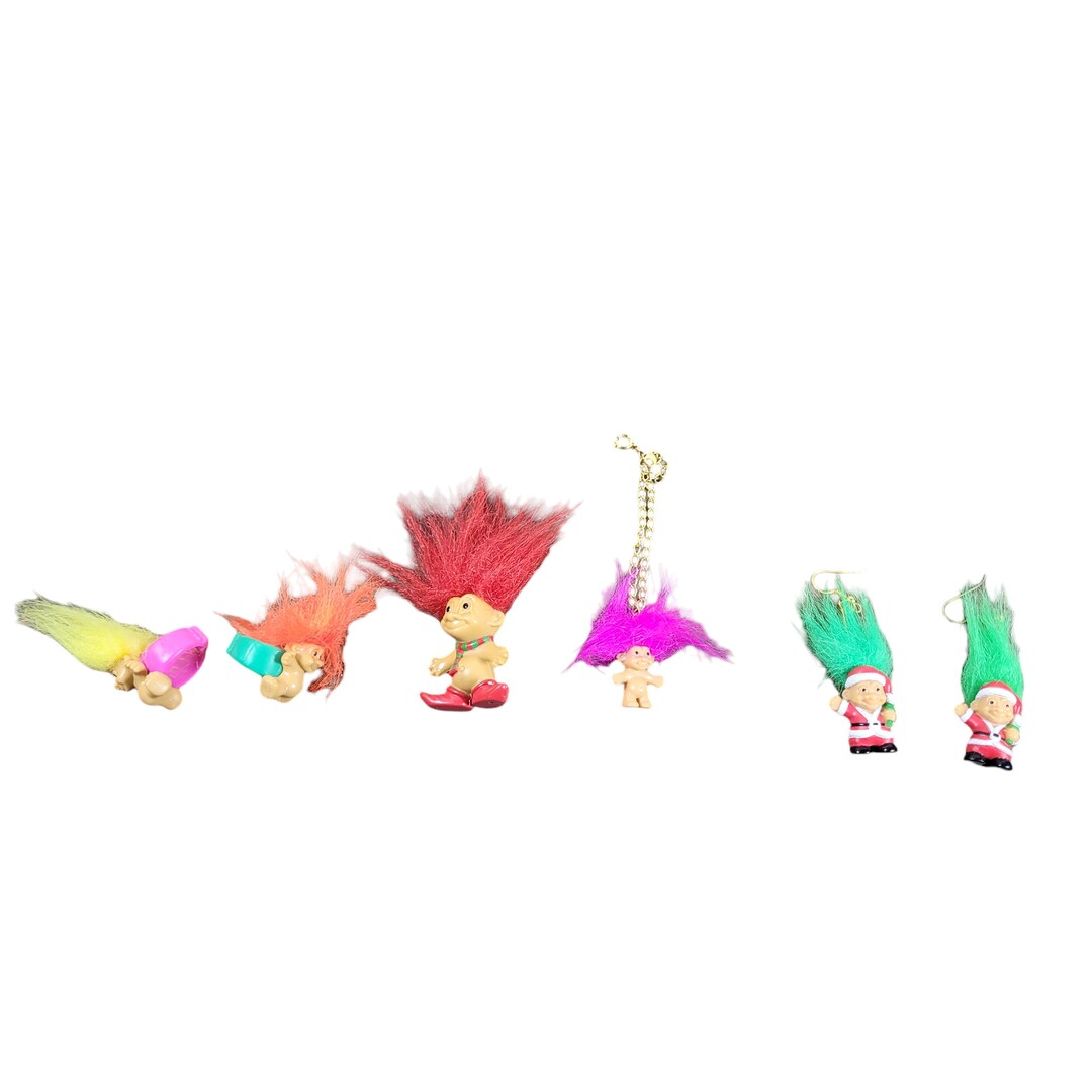 Troll Russ Jewelry Kid Sized Ring Bracelet Pin Earrings Minis Tiny 1 ...