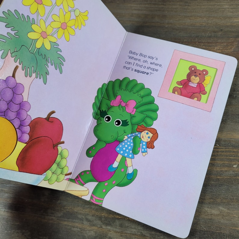 Barney: Baby Bop Discovers Shapes by Stephen White 1993 - Etsy