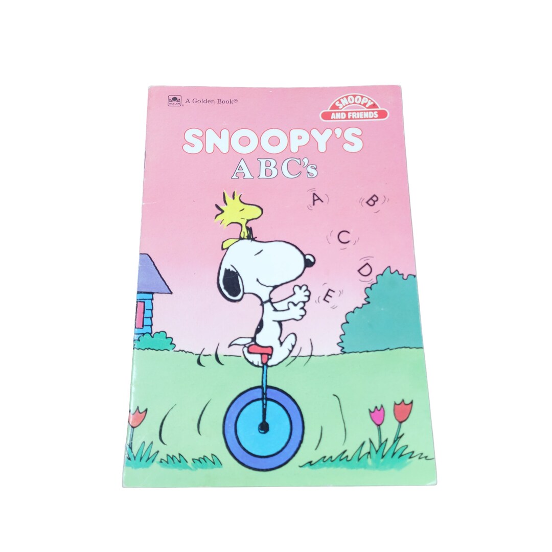 Snoopy and Friends Snoopy's Abcs Vintage Paperback Book Golden L1843 ...