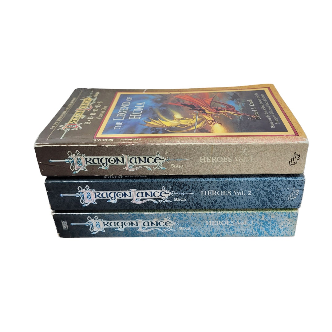 Dragonlance Heroes Dungeons and Dragons D & D Novels 3 Books 1990 TSR ...