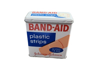 Metal Band Aid Box - Etsy