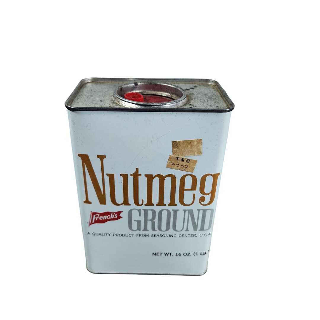 French's Ground Nutmeg Tin Vintage EMPTY - Etsy