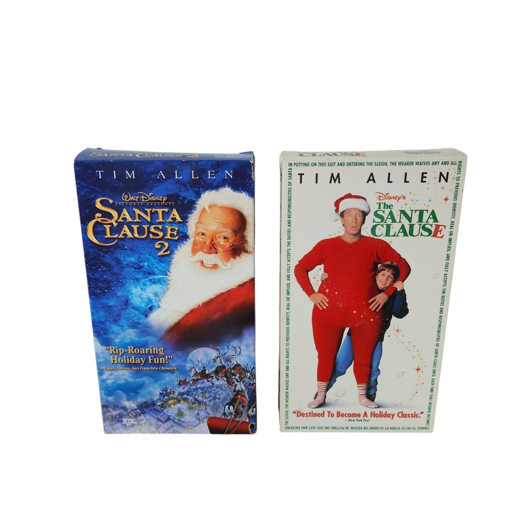 Santa Claus 1 and 2 Tim Allen VHS Videos Movies Set Vintage Holiday ...