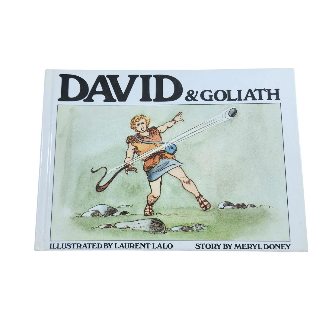 David and Goliath Picture Book Vintage Laurent Lalo P2075 - Etsy