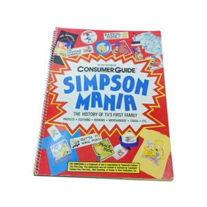 Consumer Guide Simpson Mania Book the Simpsons Fox Vintage 1990 P932 - Etsy