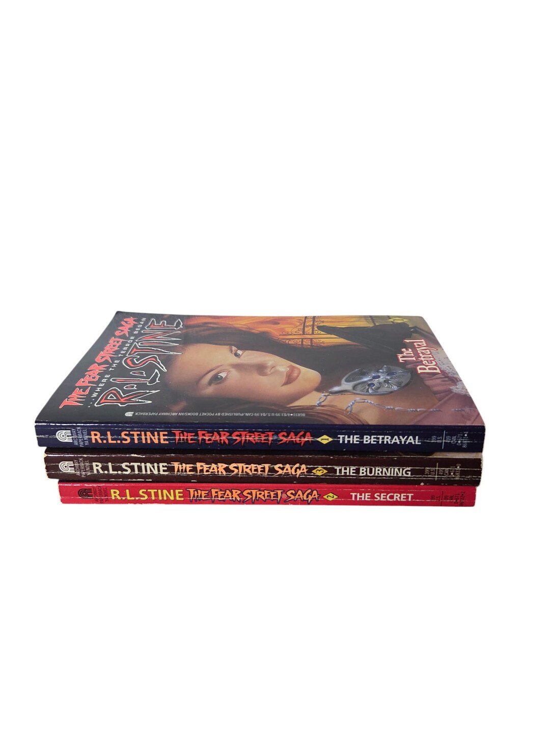 R.L. Stine Fear Street Saga 1 2 3 Complete Set the Betrayal the Secret ...