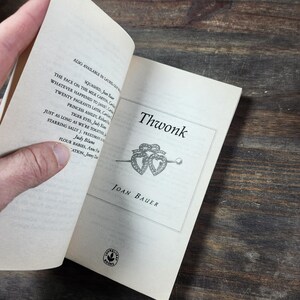 THWONK by Joan Bauer - Laurel-leaf Books Vintage Paperback 4821 - Etsy
